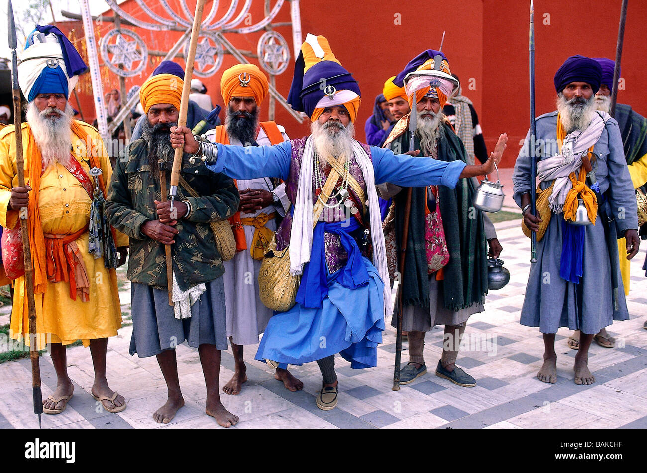 India, Punjab State, Anandpur Sahib, the Nihangs are the Knights of ...