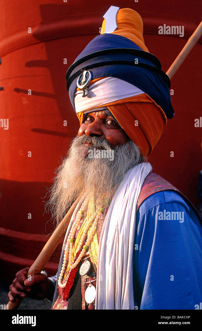India, Punjab State, Anandpur Sahib, the Nihangs are the Knights of ...