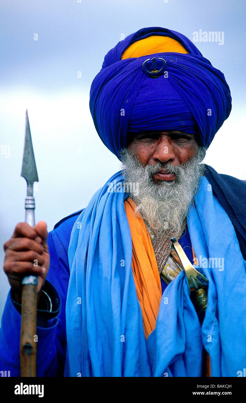 India, Punjab State, Anandpur Sahib, the Nihangs are the Knights of ...