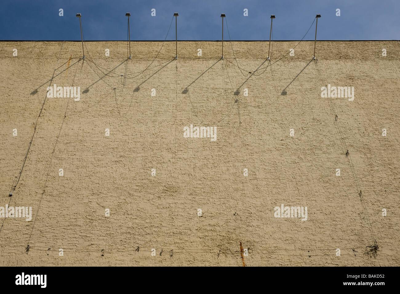 house wall with spotlight Stock Photo - Alamy