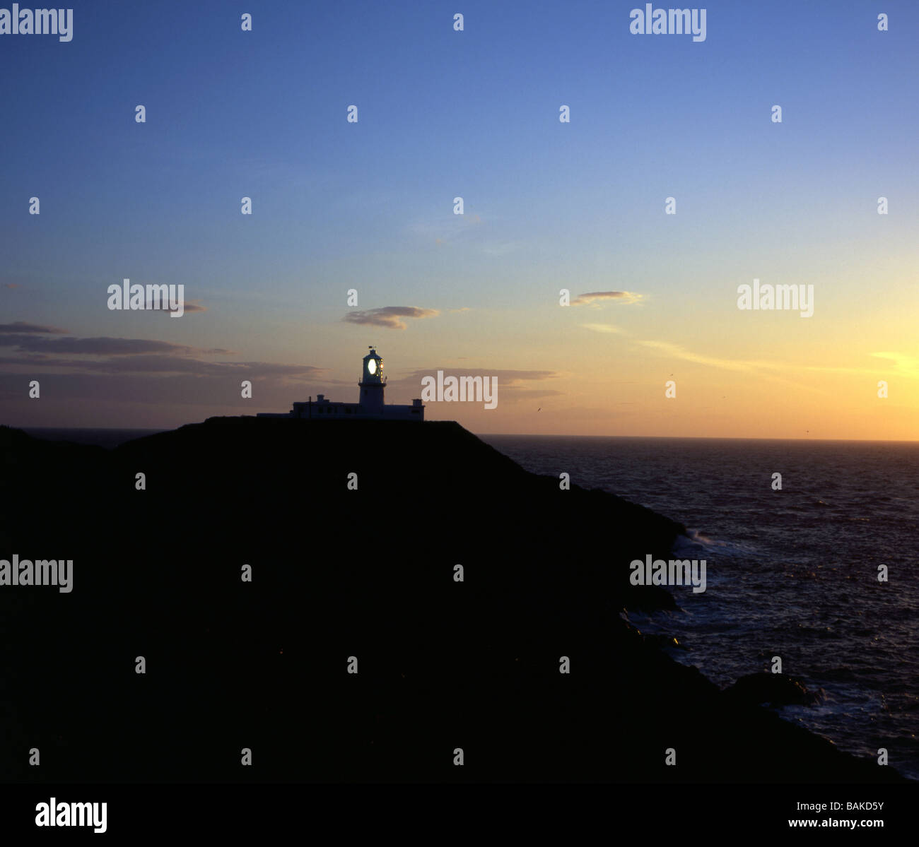 Strumble head Lighthouse, sunset, Strumble head, Pen-caer Fishguard ...