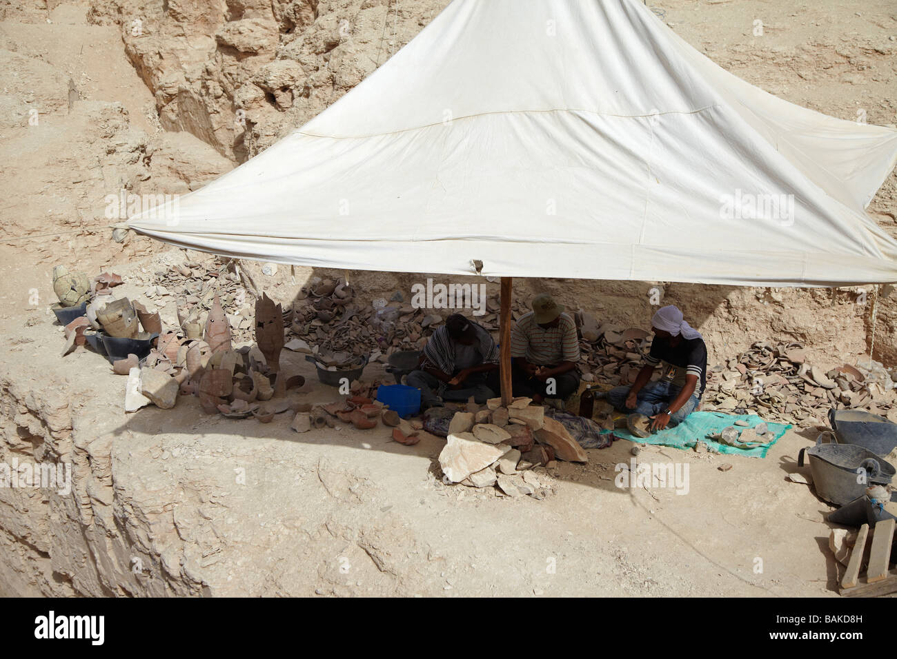 Excavation in the Valley of the Kings, Luxor, Egypt Stock Photo - Alamy