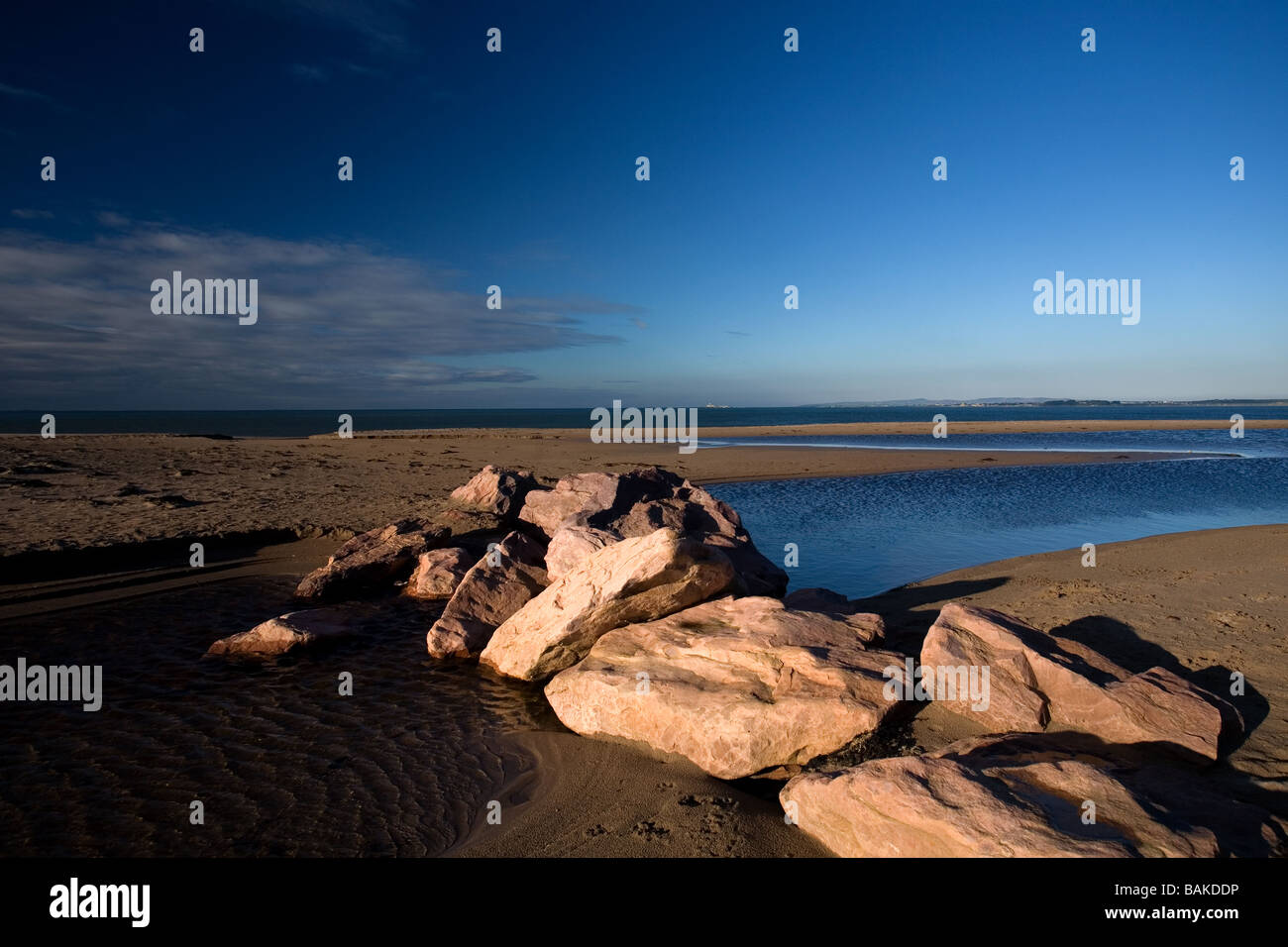 A pile of rocks on a winters afternoon on a beach on the Dingle ...