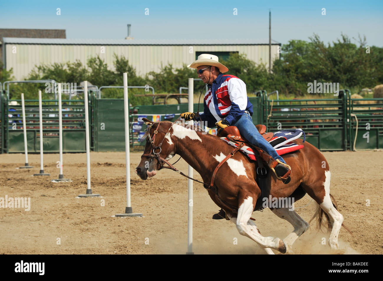 Rodeo pole racing hi-res stock photography and images - Alamy