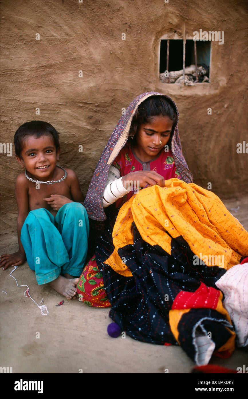 India gujarat kutch hodka village hi-res stock photography and images ...