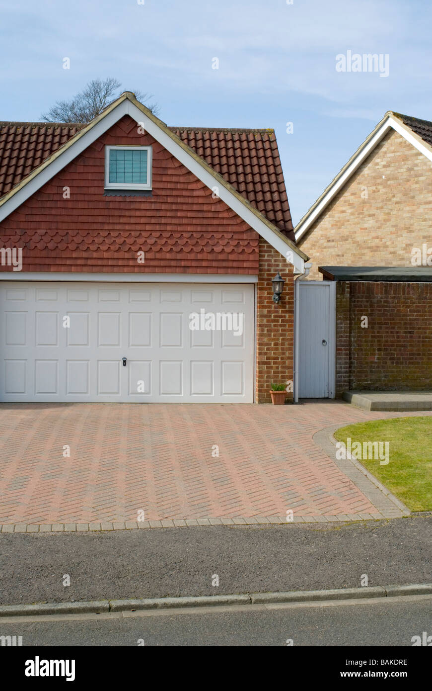 A suburban garage and driveway in Brighton Stock Photo - Alamy