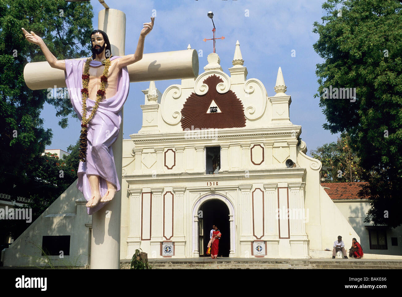 India, Tamil Nadu State, Chennai (Madras), Luz Church dated 16th ...