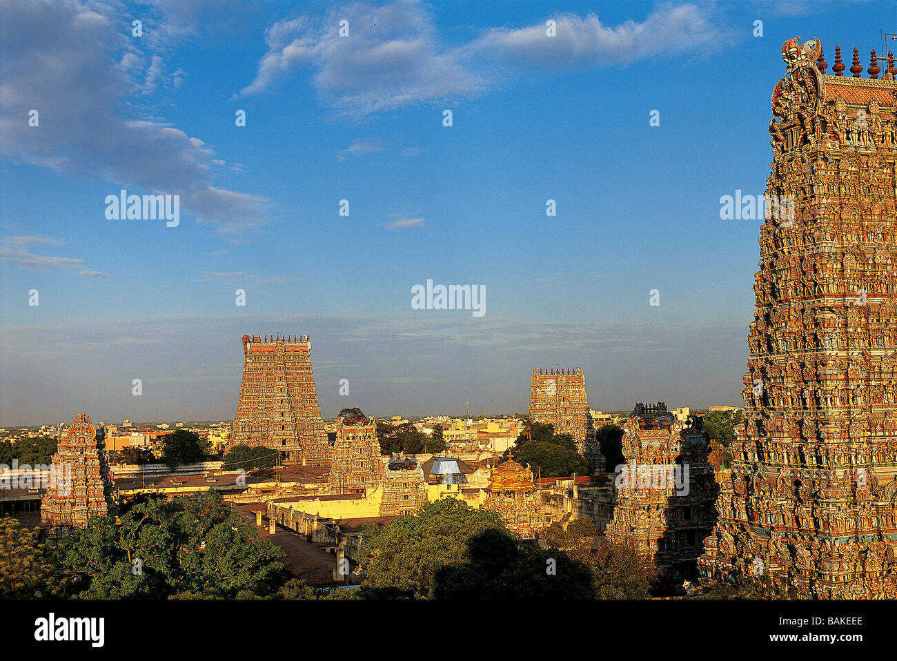 India, Tamil Nadu State, Madurai, Sri Meenakshi temple Stock Photo - Alamy
