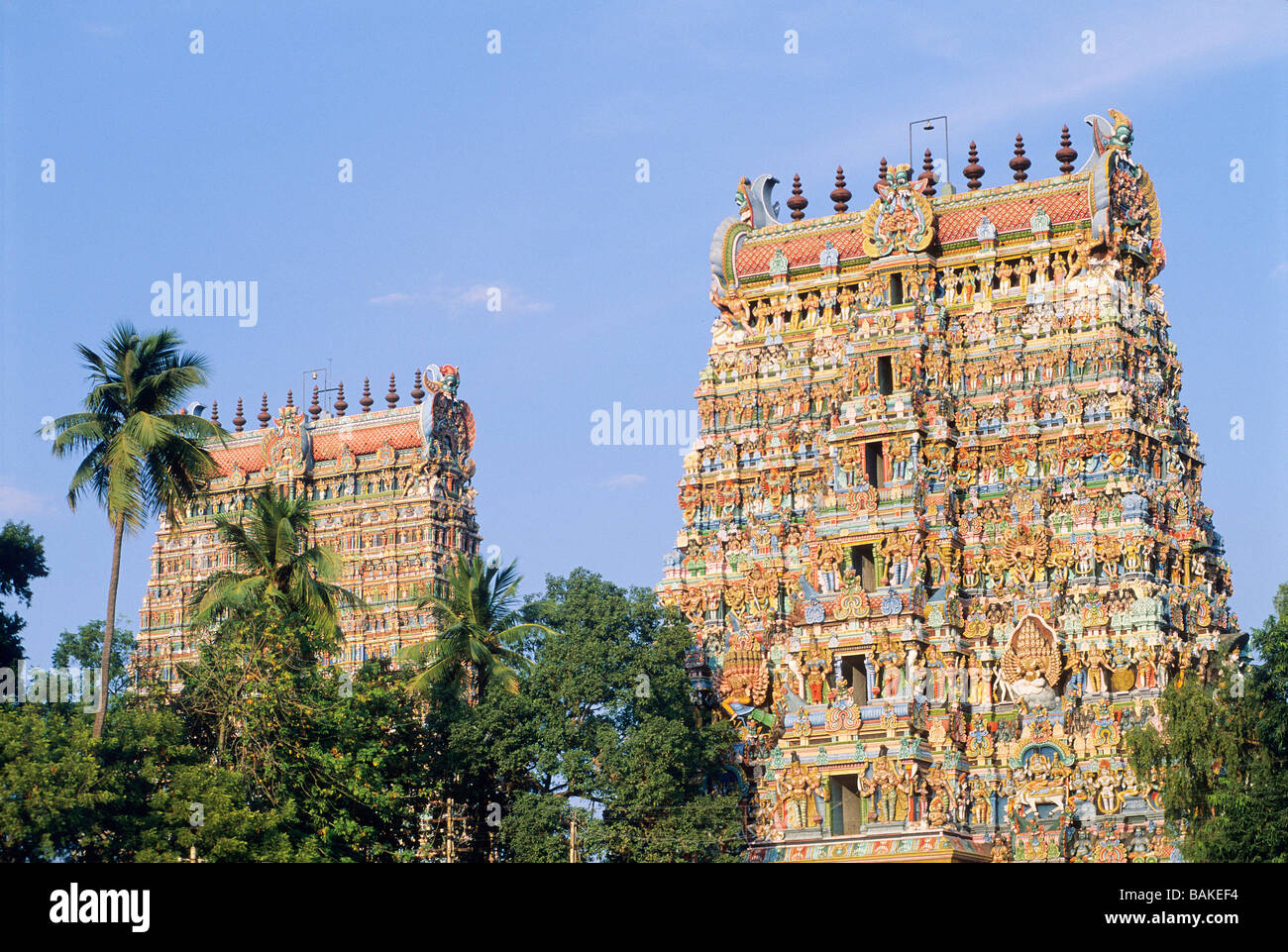 India, Tamil Nadu State, Madurai, Sri Meenakshi Temple Stock Photo - Alamy