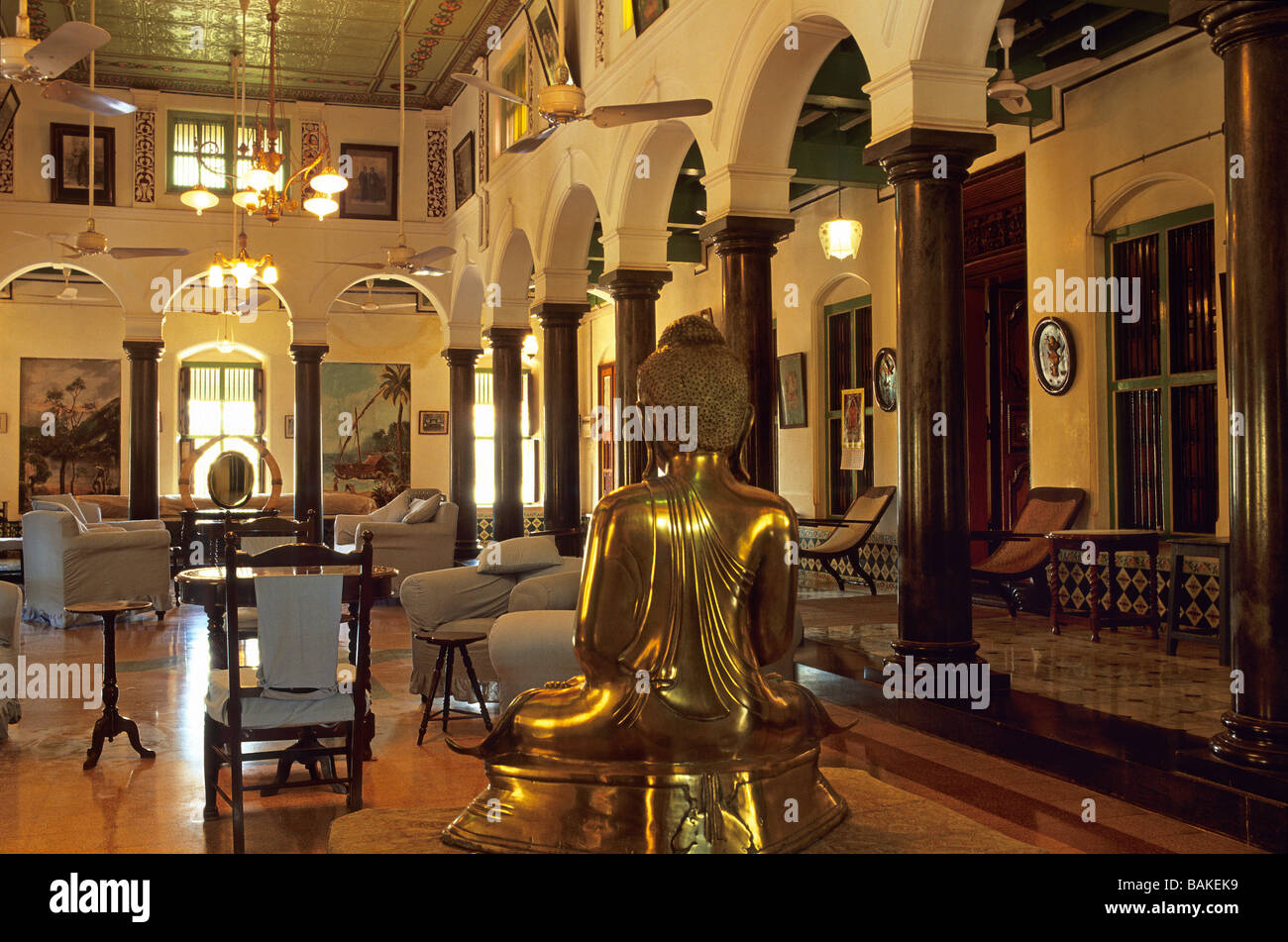 India, Tamil Nadu State, Chettinad Region, Pallathur, Amm house (Rama ...