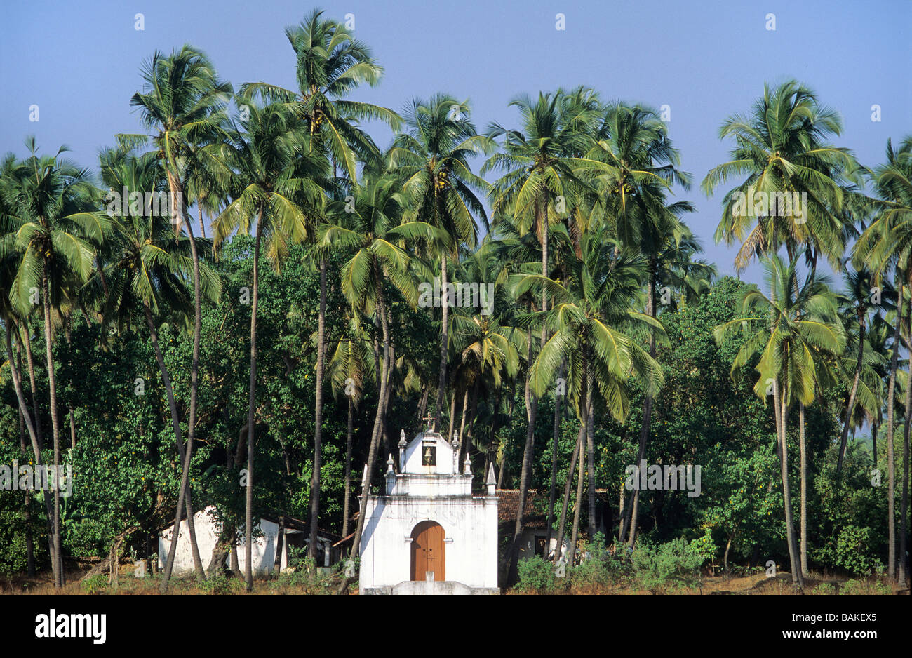 India, Goa State, Panaji region, Christian Chapel Stock Photo - Alamy