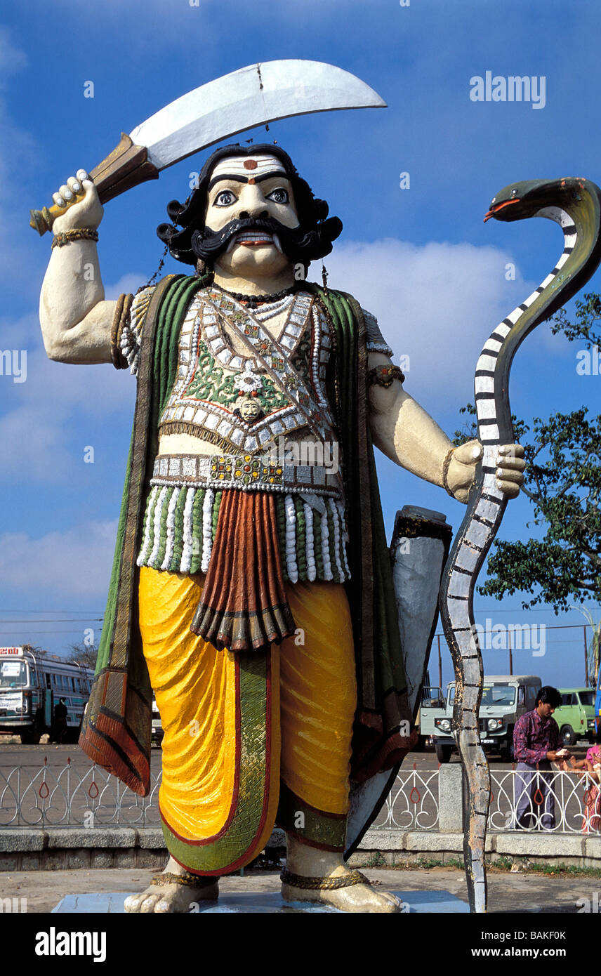 India, Karnataka State, Mysore, Chamundi Hill, hindu god Stock Photo ...