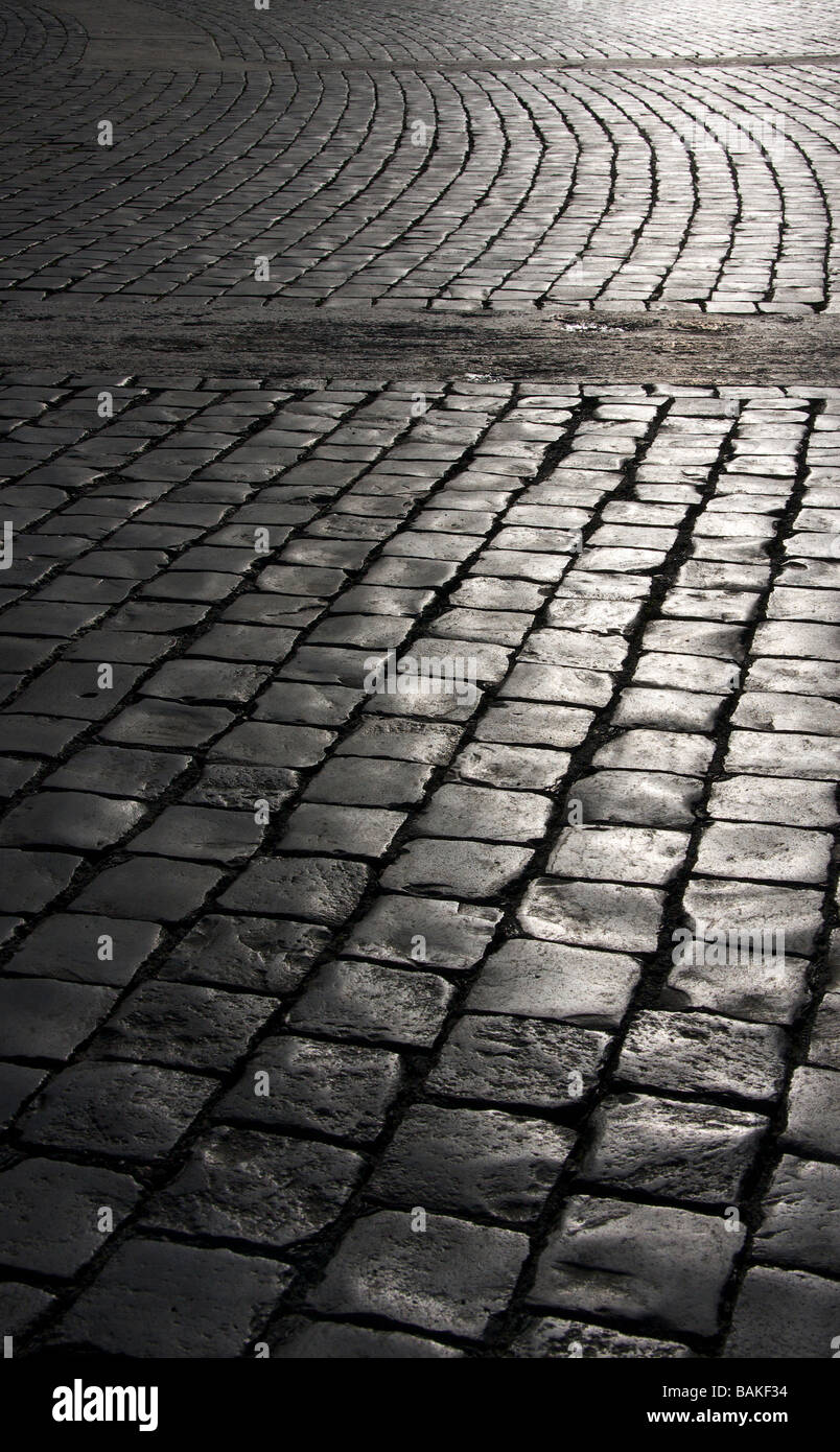 Cobble Stones Rome Italy Stock Photo - Alamy