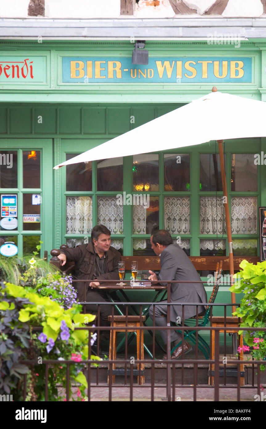 bier und wistub schwendi colmar alsace france Stock Photo - Alamy