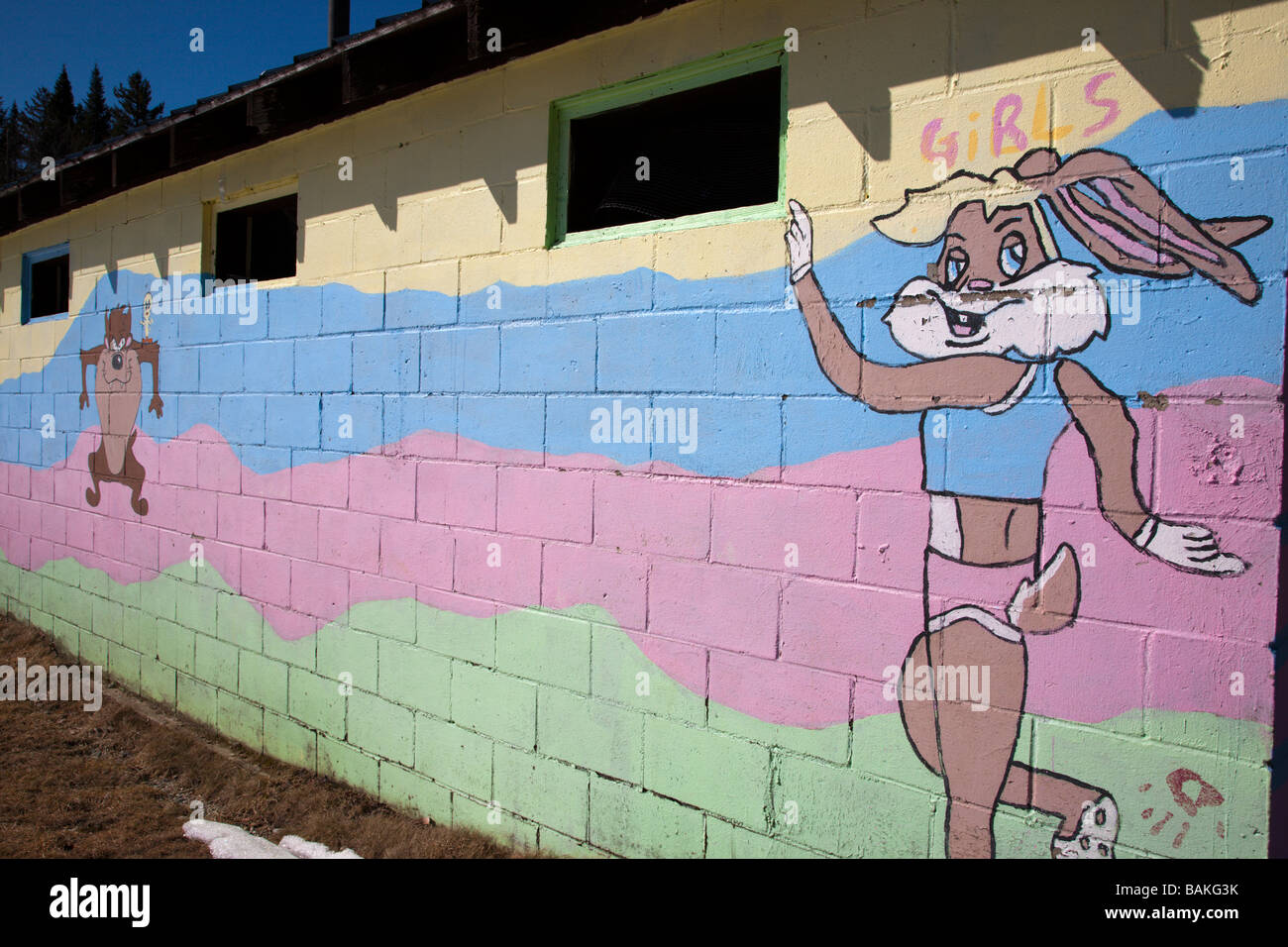 Cartoon characters mural wall hi-res stock photography and images - Alamy