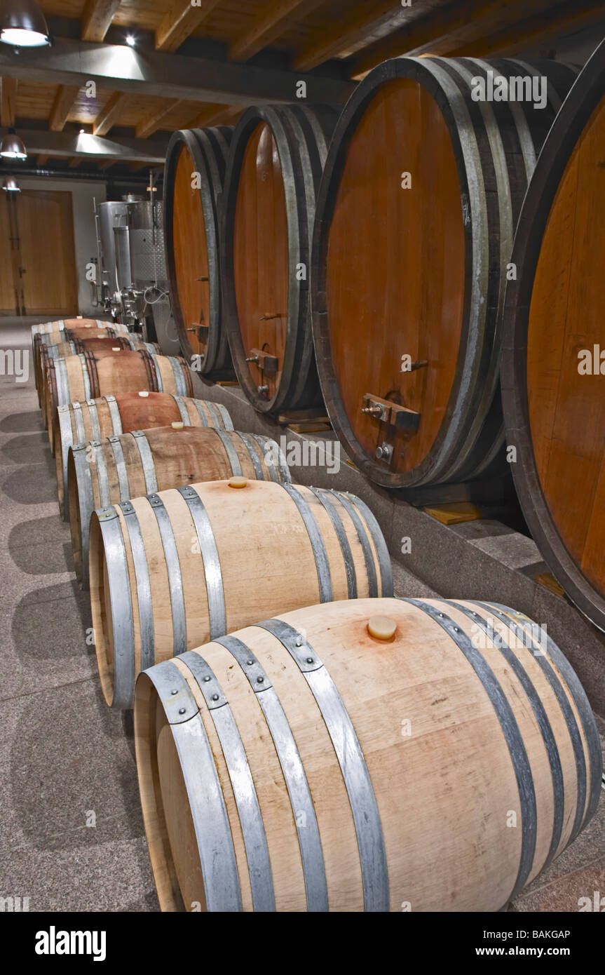wooden vats dom faller weinbach kaysersberg alsace france Stock Photo ...