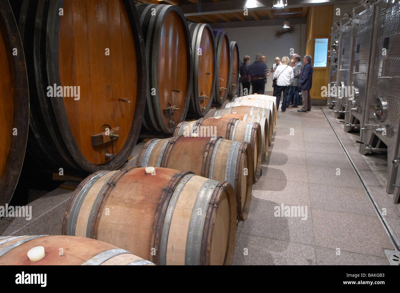 wooden vats dom faller weinbach kaysersberg alsace france Stock Photo ...