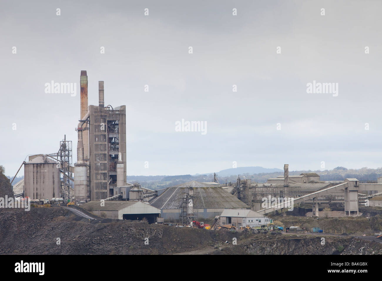 A limestone quarry in Clitheroe Lancashire UK to produce cement The ...