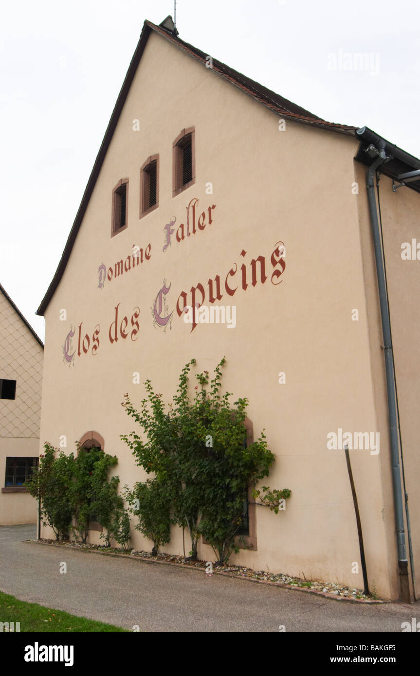 the winery domaine faller weinbach kaysersberg alsace france Stock ...