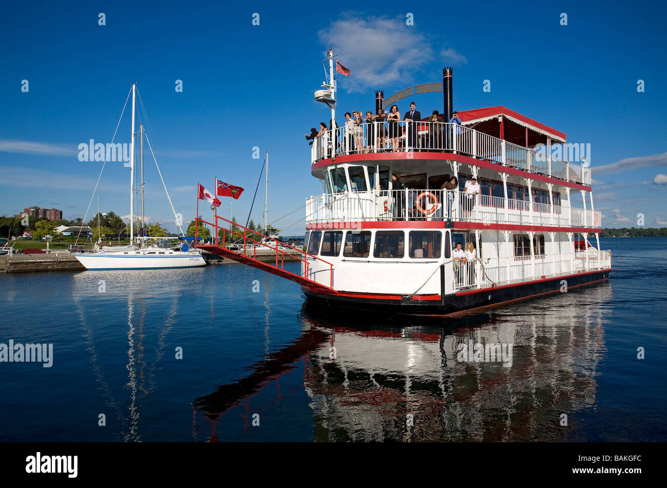 Canada, Ontario Province, Barrie at the edge of Simcoe Lake, cruise ...