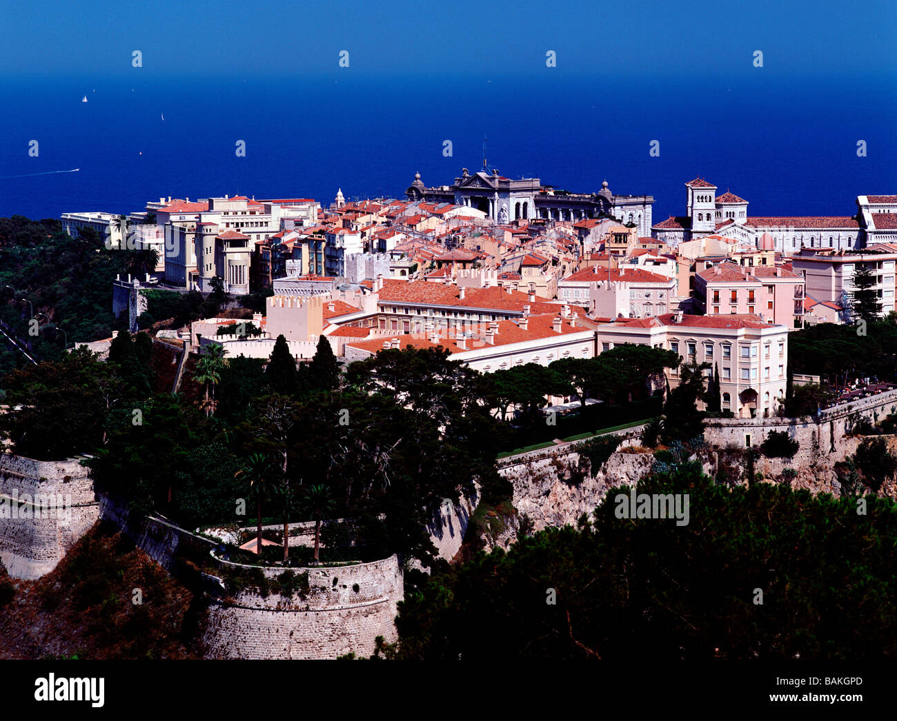 View of the historic city Monte Carlo Monaco MC MCO MON Principality of ...