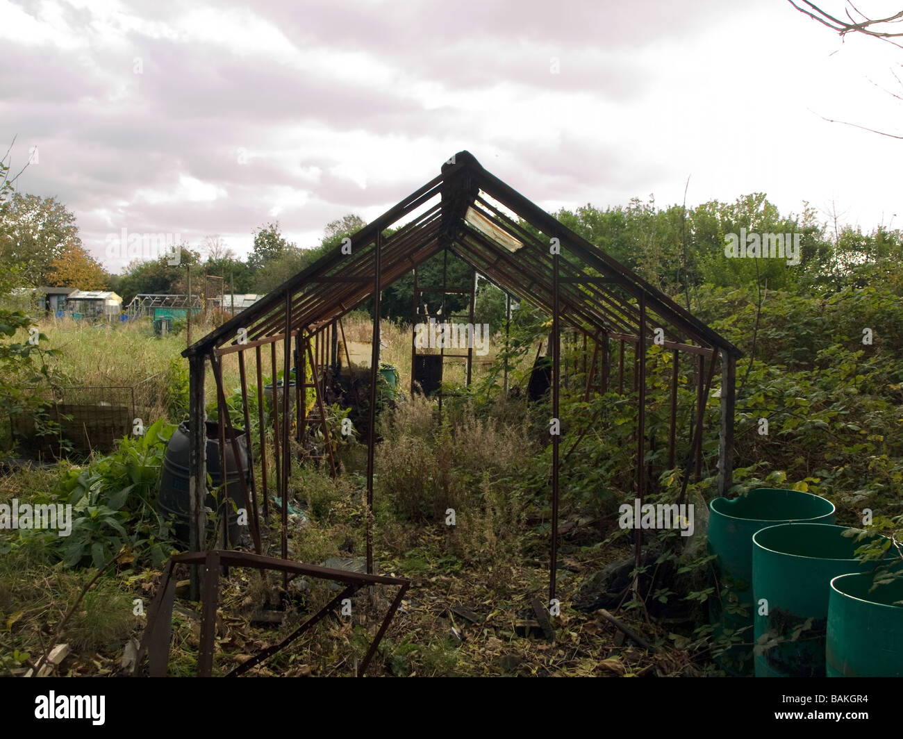 Broken down greenhouse hi-res stock photography and images - Alamy