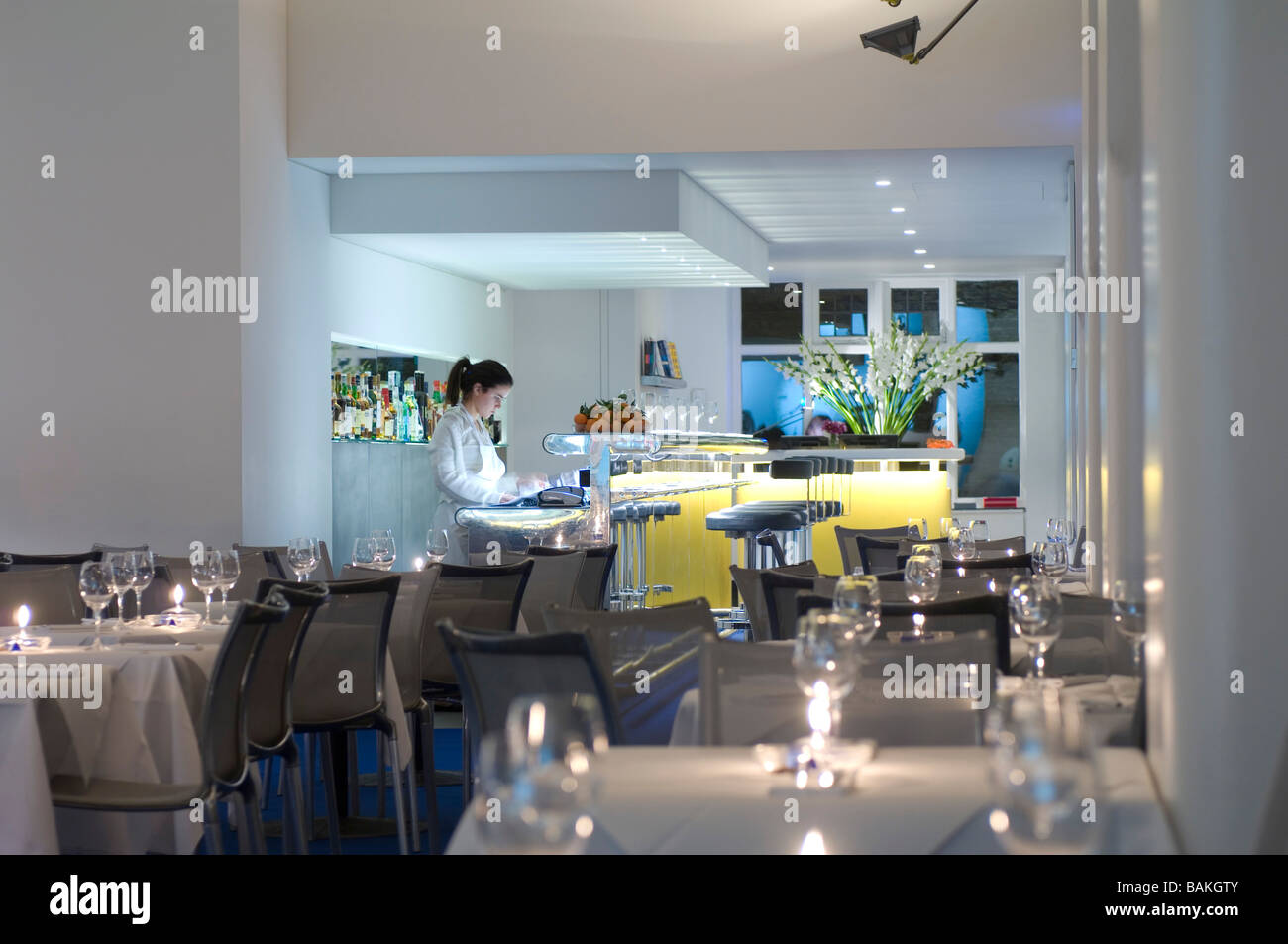 THE RIVER CAFE, STUART FORBES ASSOCIATES, LONDON, UNITED KINGDOM Stock ...