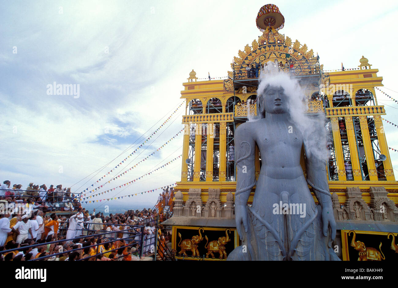 India, Karnataka State, Shravanabelagola, the most important religious ...