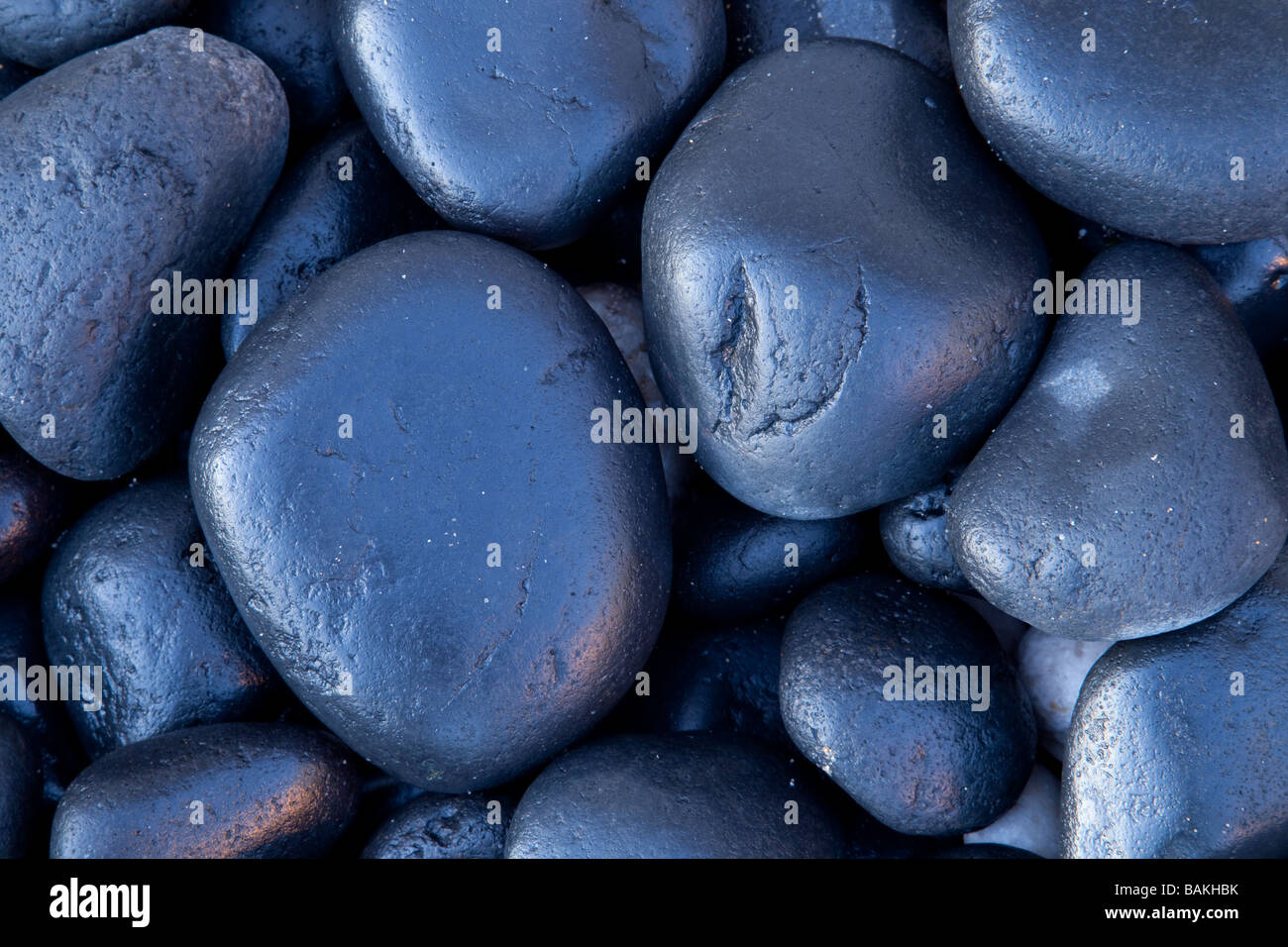 Blue pebbles abstract, Caxias beach, Portugal Stock Photo - Alamy