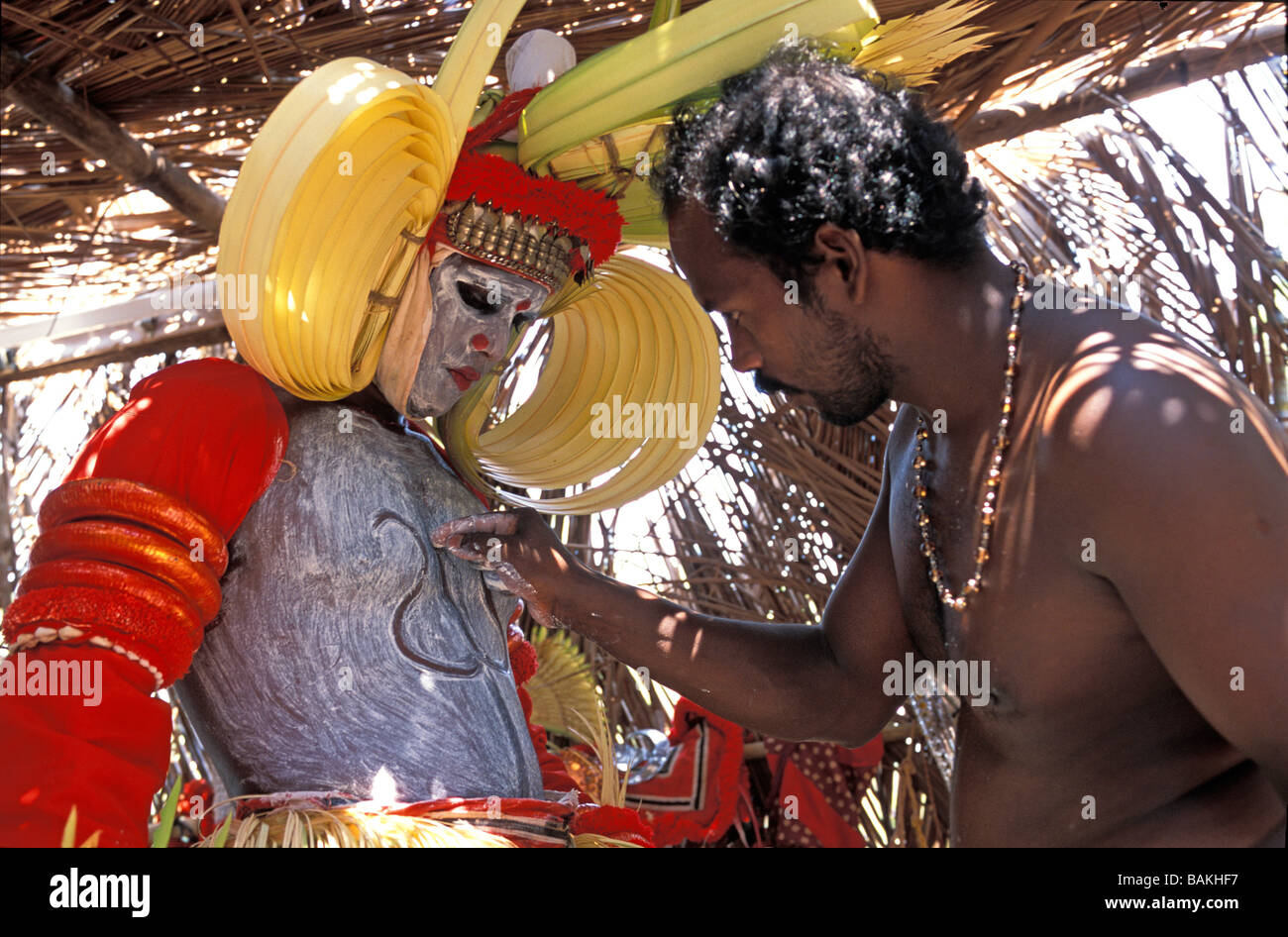 India, Kerala State, near Kanjangad, Kannankandy Bhagavathi Temple ...
