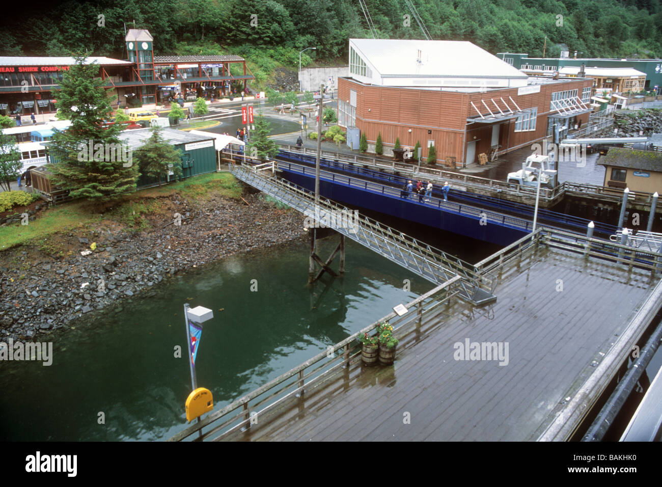 Alaska pier tide dock cruise ship ocean sea tidal water rise fall high ...