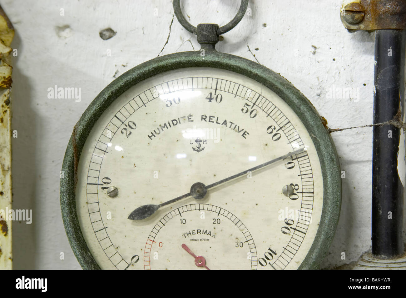 hygrometer domaine gerard neumeyer alsace france Stock Photo - Alamy