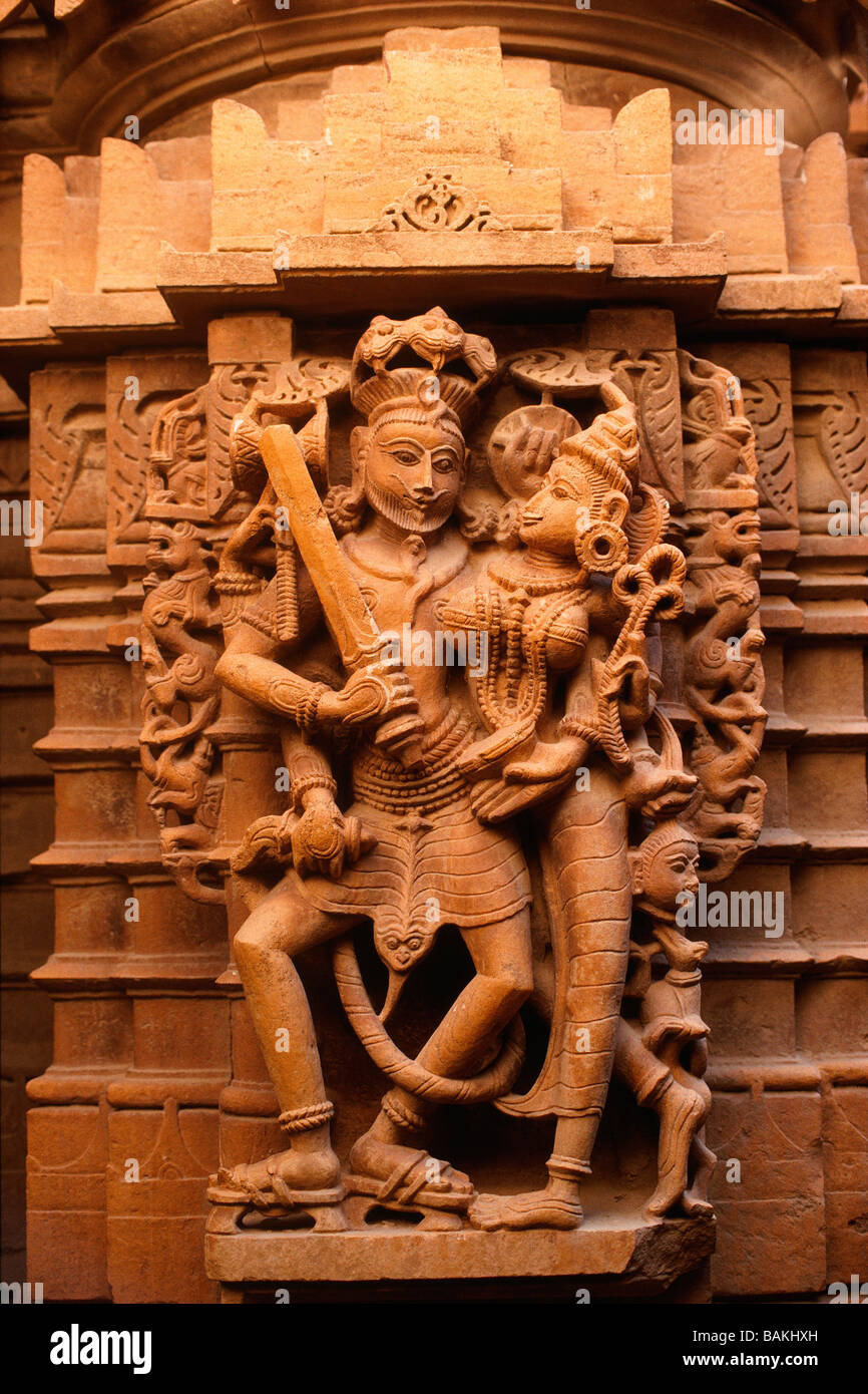 India, Rajasthan State, Jaisalmer, Parshvanath Temple, architecture ...