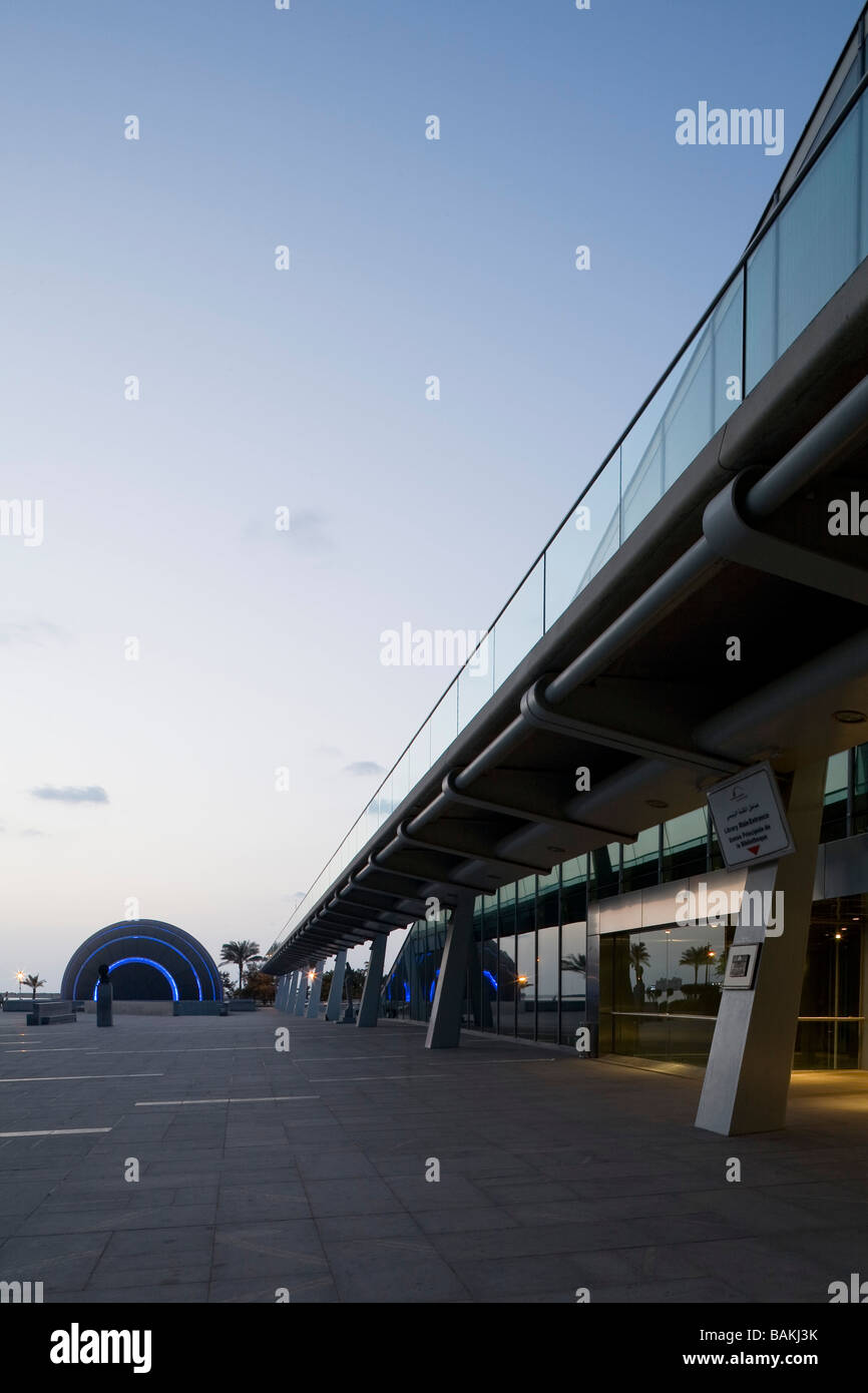 ALEXANDRIA LIBRARY, SNOHETTA, ALEXANDRIA, EGYPT Stock Photo - Alamy