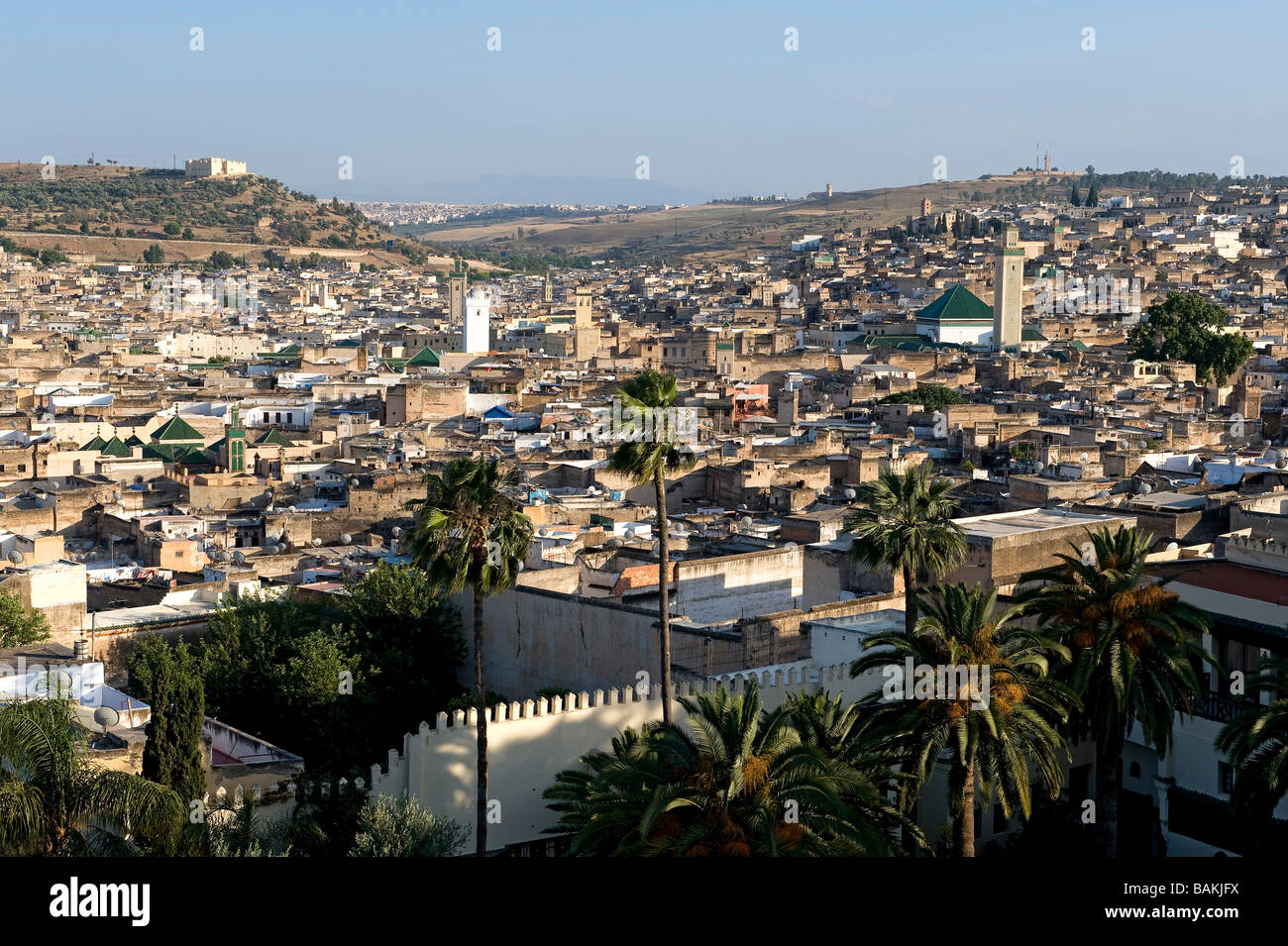 Morocco, Middle Atlas, Fez, Imperial City, Fez El Bali, medina listed ...