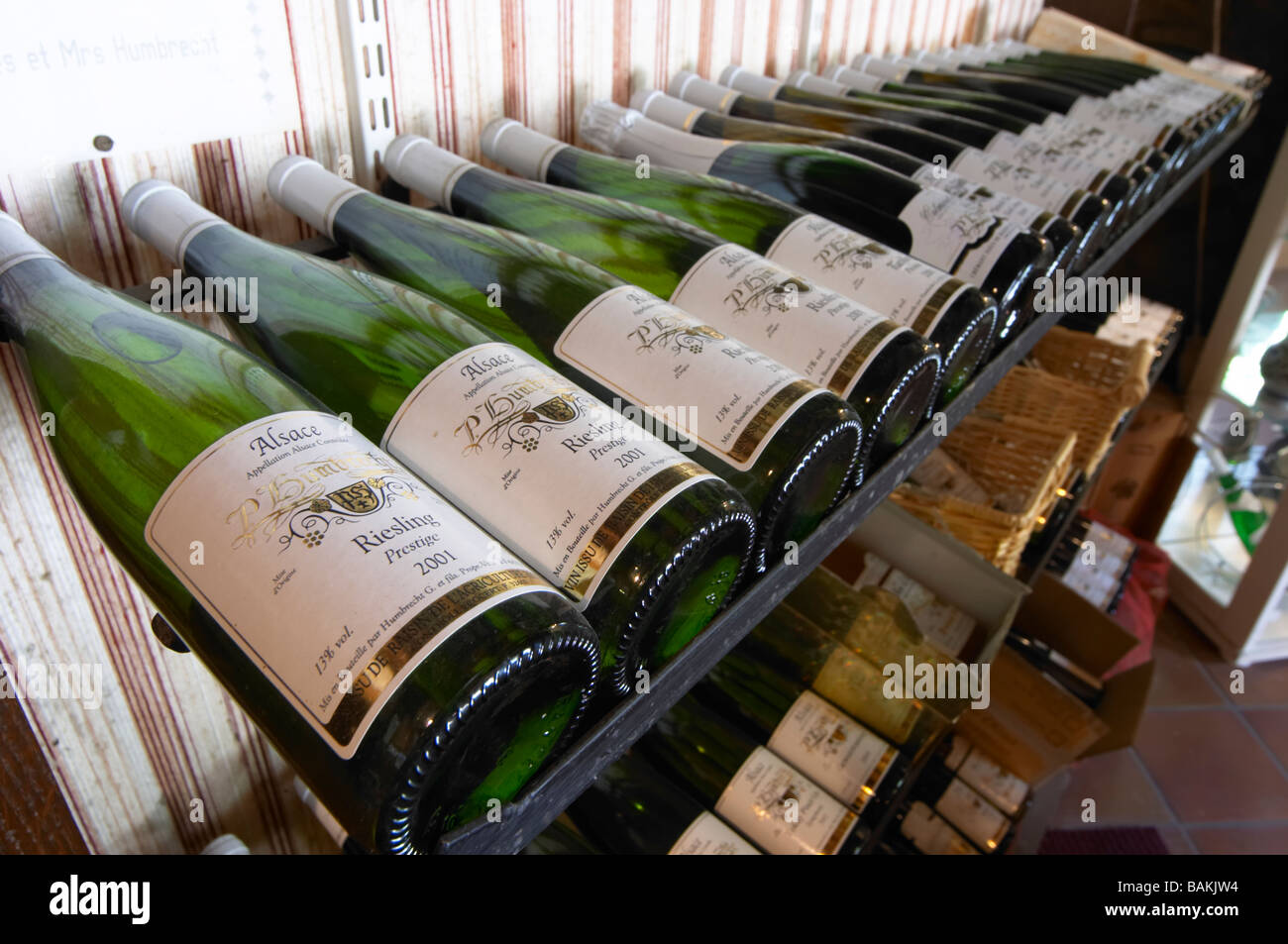 Alsace wine bottle label hi-res stock photography and images - Alamy