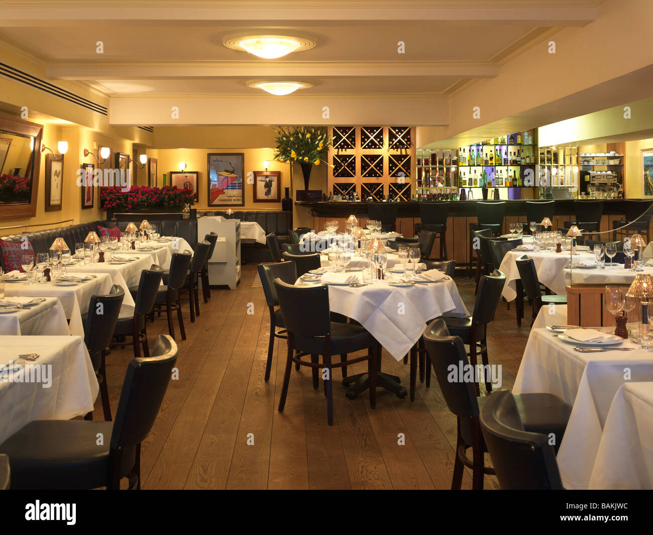 BELLAMYS RESTAURANT, SPLACE, LONDON, UNITED KINGDOM Stock Photo - Alamy