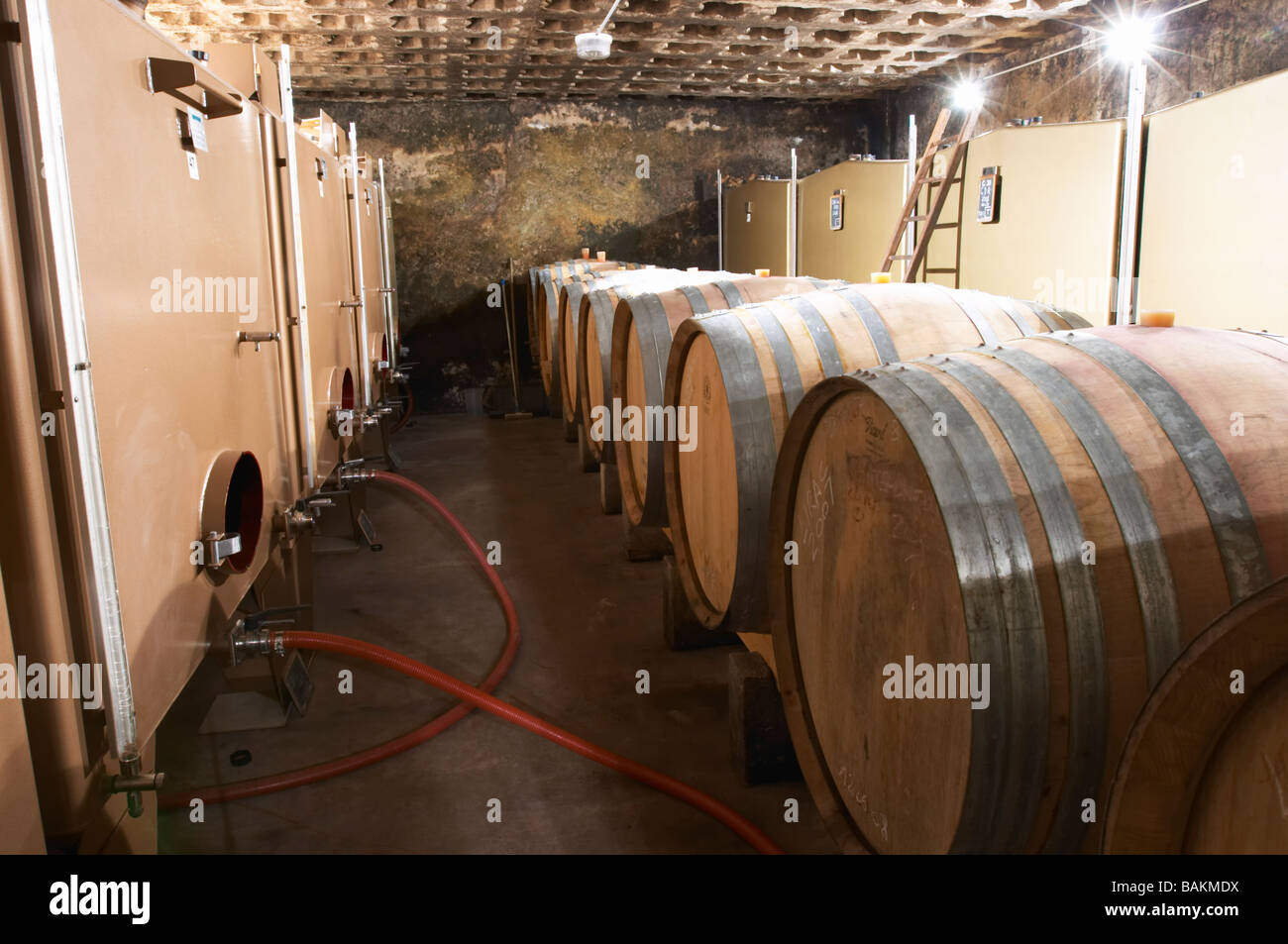 wooden vats stainless steel tanks domaine roger sabon chateauneuf du ...