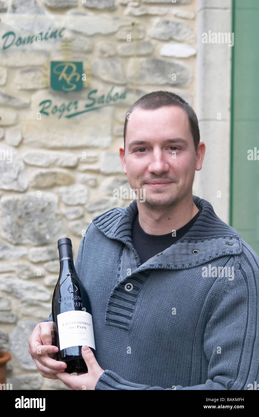Julien Sabon owner domaine roger sabon chateauneuf du pape rhone france ...