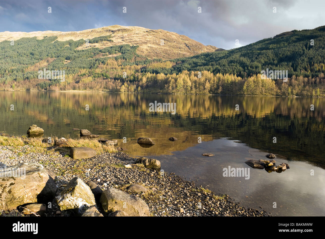 View of Loch Voil Trossachs National Park Stirlingshire Scotland Stock ...