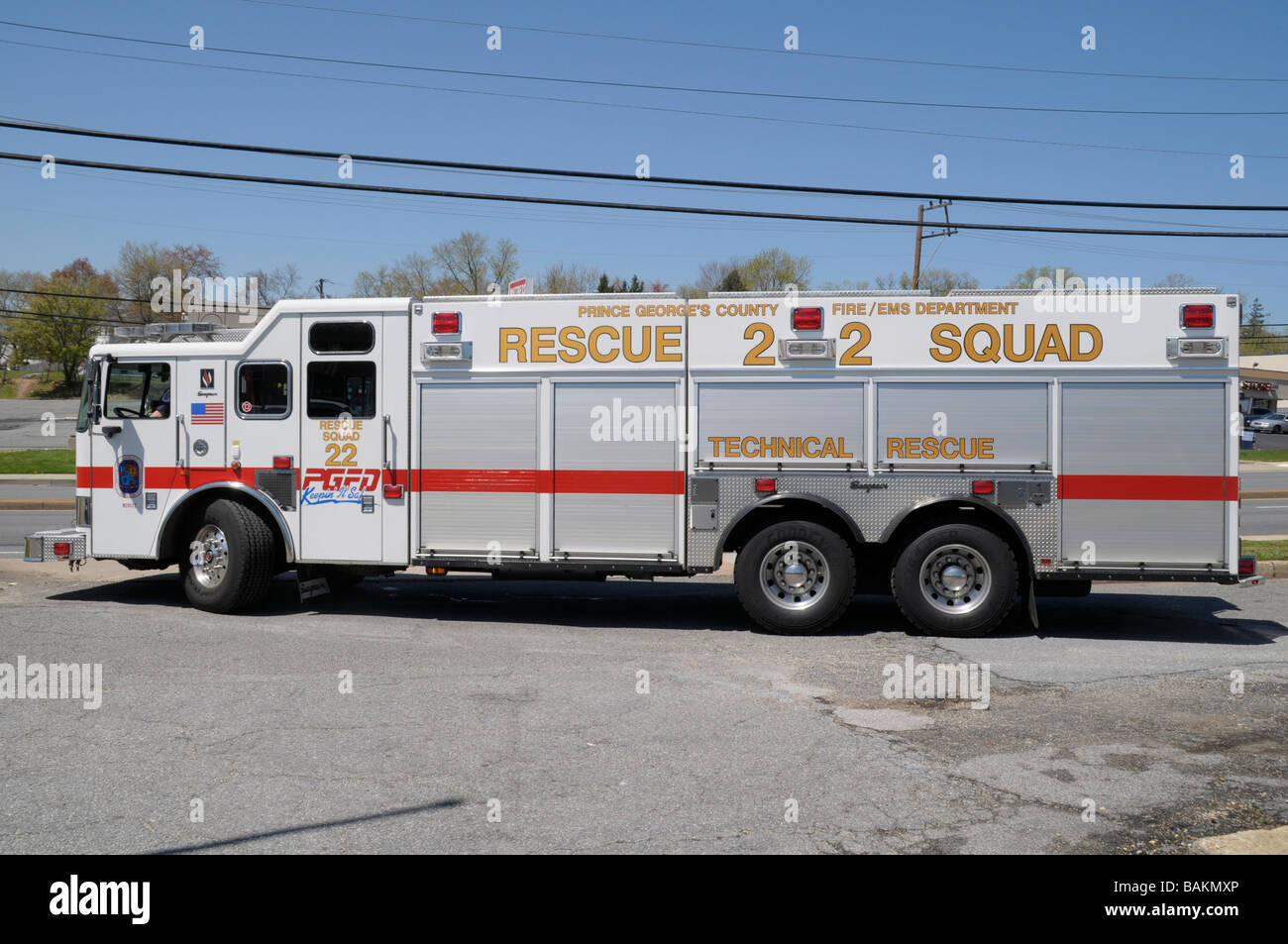Technical Rescue 22 fire truck Stock Photo - Alamy