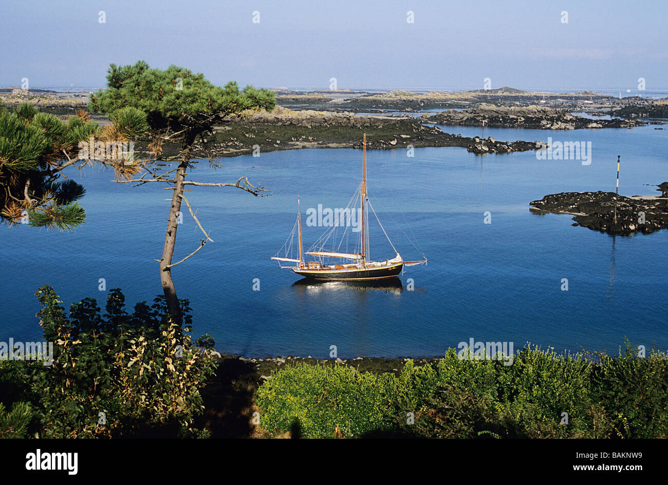 France, Manche, Iles Chausey, Grande Ile Stock Photo - Alamy