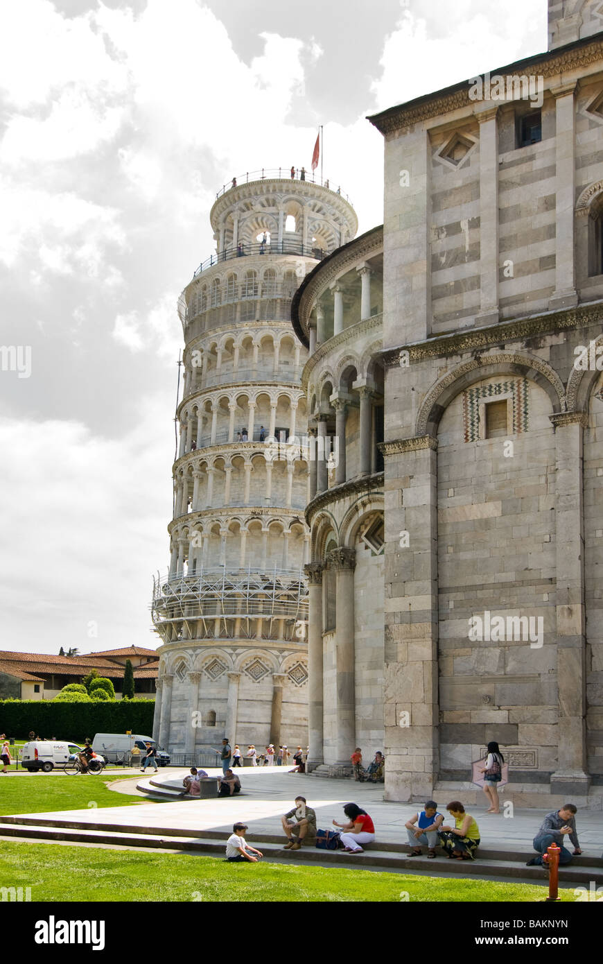 photograph of leaning tower of Pisa and duomo Stock Photo - Alamy