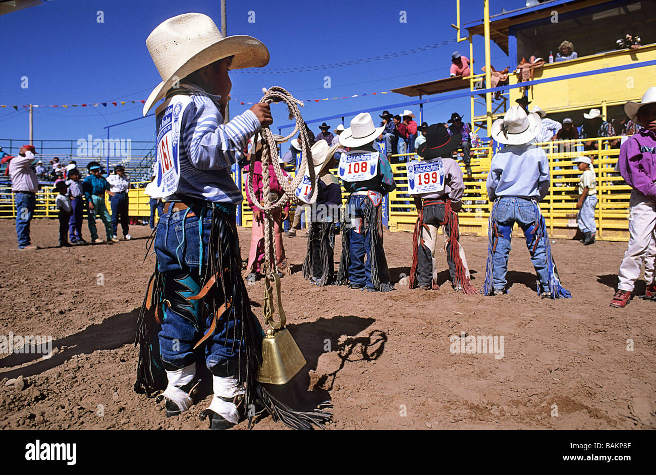 United States, Arizona, Nation Navajo, rodeo for children Stock Photo ...