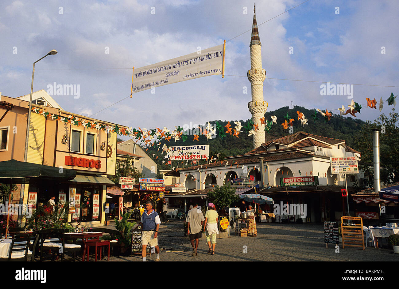 Turkey, Mediterranean region, Lycian Coast, Gocek Village Stock Photo ...