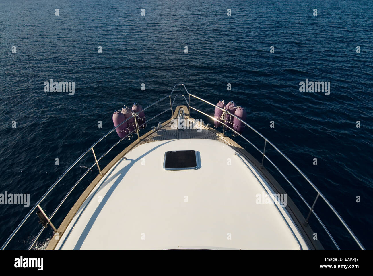 luxury boat deck Stock Photo - Alamy