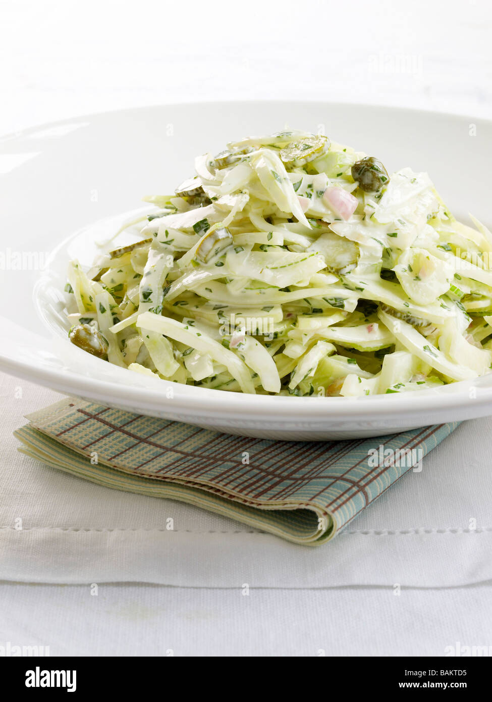 fennel remoulade with parsley, tarragon and capers Stock Photo - Alamy