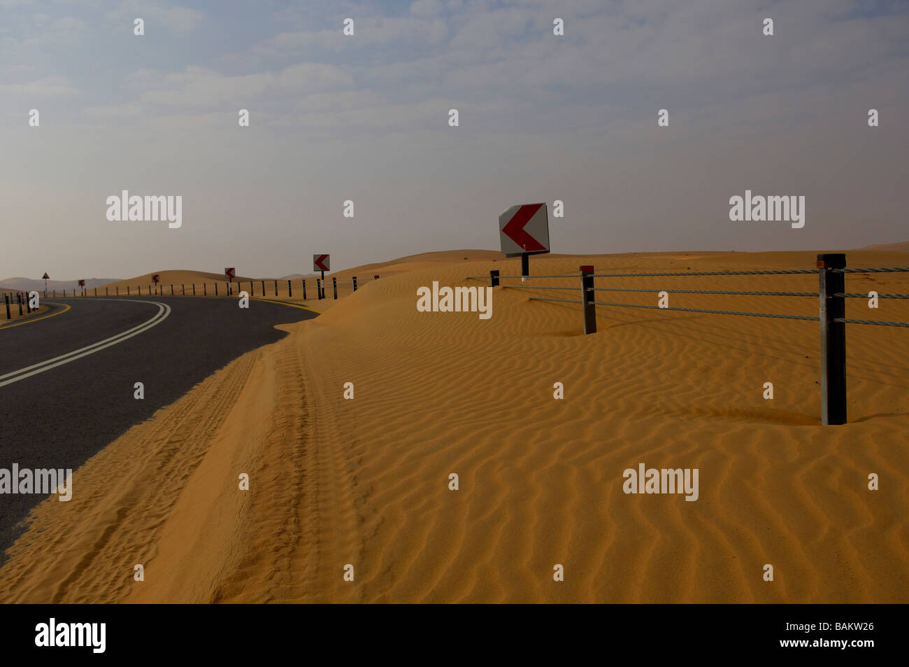 Desert road liwa uae hi-res stock photography and images - Alamy