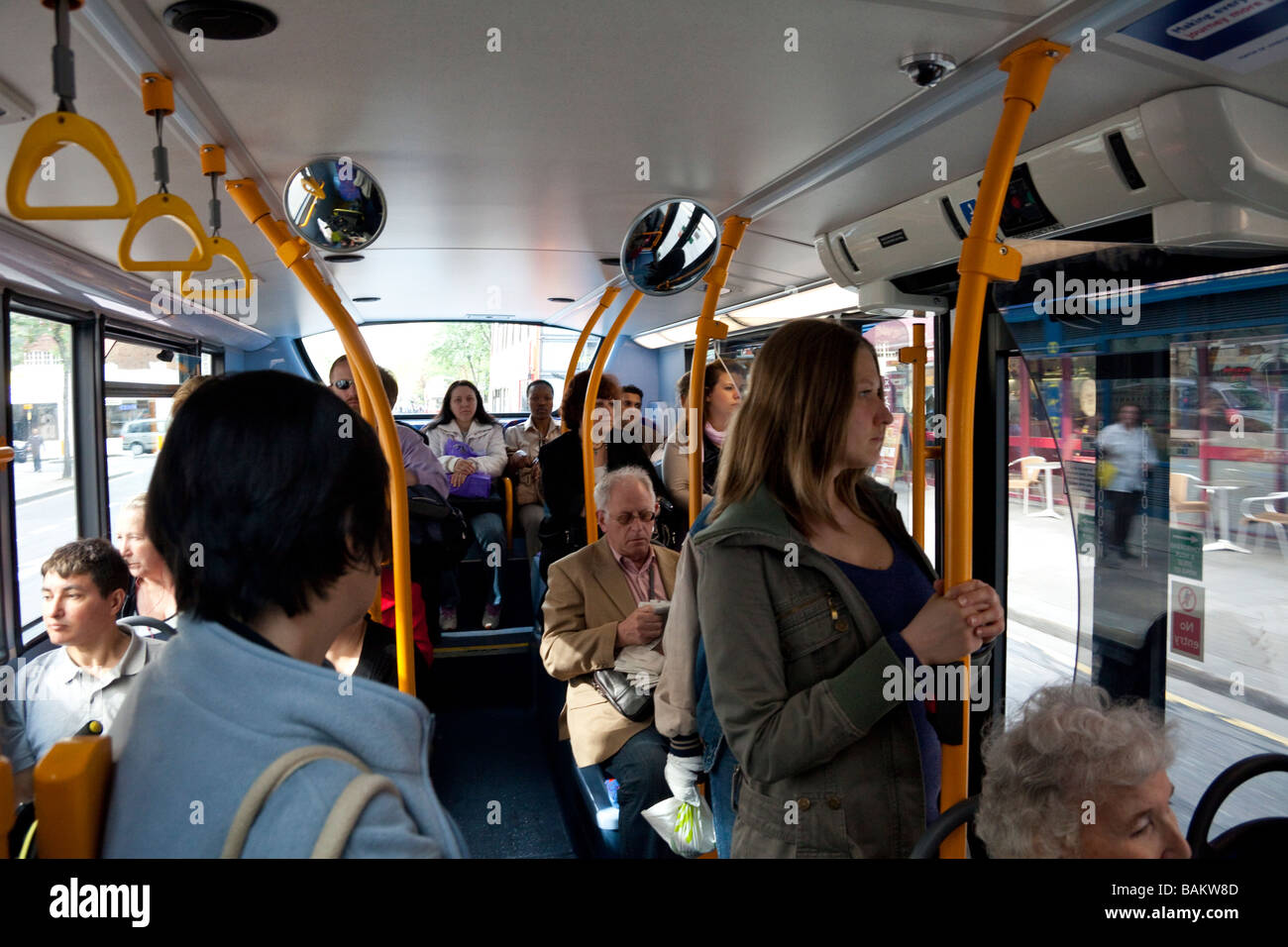 Passengers inside a bus hi-res stock photography and images - Alamy