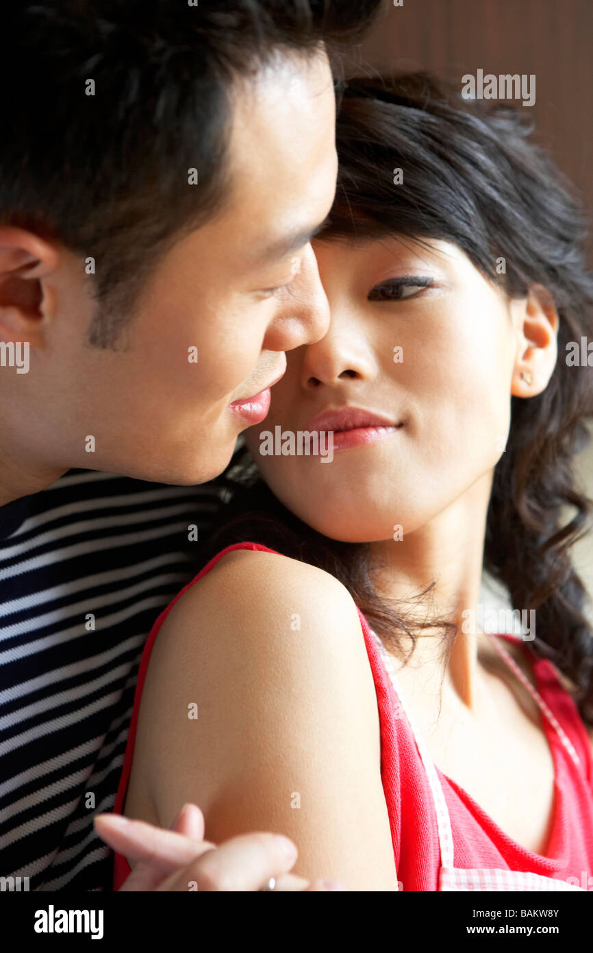 Affectionate Young Couple Stock Photo - Alamy